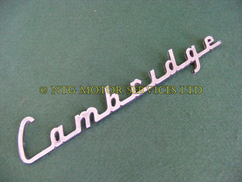 Austin Cambridge A55 A60 Badge - Boot Lid Cambridge